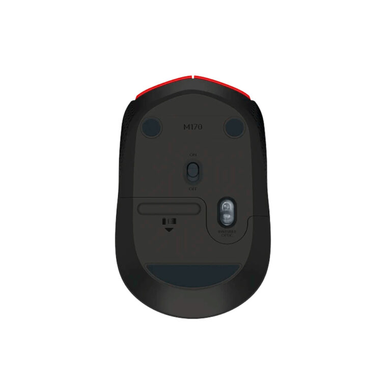 MOUSE LOGITECH M170 WIRELESS RED (910-004941) - COMPUCIBER